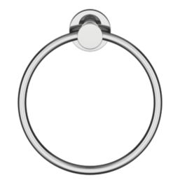 Swirl Caldew Bathroom Towel Ring Chrome - Screwfix