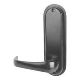 Smith & Locke Push-Button Lock w/ Handles 60mm Black - Screwfix