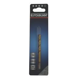 Erbauer Straight Shank Metal Drill Bit 6mm x 93mm - Screwfix