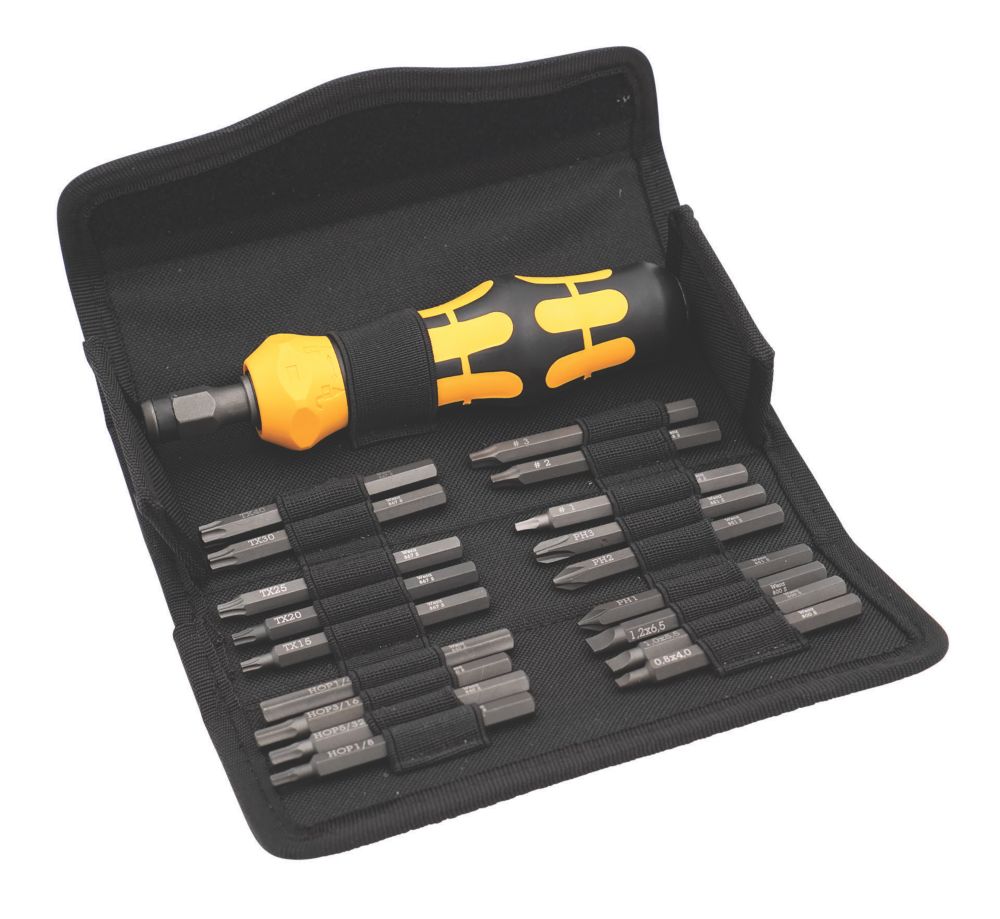 Wera Kompakt 900 Imperial Interchangeable Screwdriver Set 19 Pieces ...