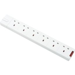 Masterplug 13A 6-Gang Unfused Rewireable Trailing Socket + Power ...