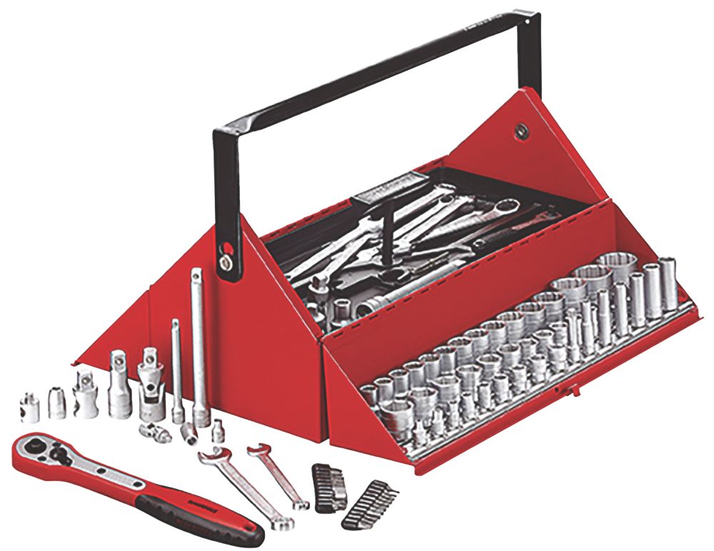Teng Tools Mega Rosso Mechanics Tool Kit 187 Pieces - Screwfix