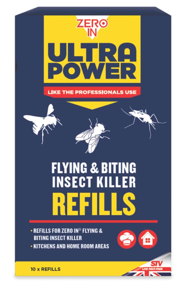 Zero In Ultra Power Insect Killer 225mm x 135mm 10 Pack - Screwfix