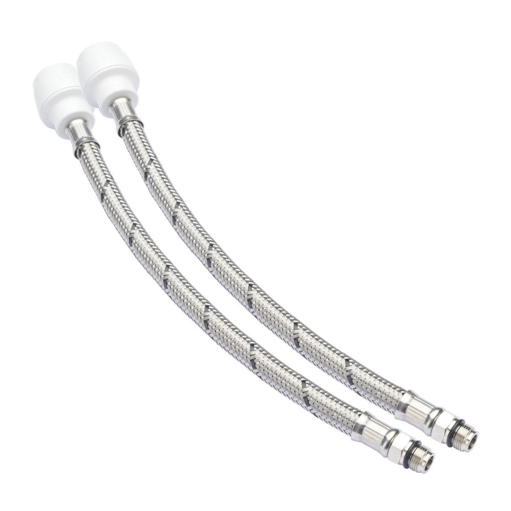 Hep2O Push-Fit Keyless Flexi Tap Connector 15mm x M12 x 300mm 2 Pack ...