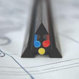 Faithfull Tri-Scale Architect Aluminium Ruler 11 3/4" (300mm) - Screwfix