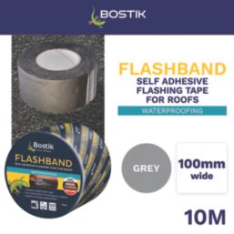 Bostik Flashband Grey 10m x 100mm - Screwfix