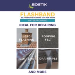 Bostik Flashband Grey 10m x 100mm - Screwfix
