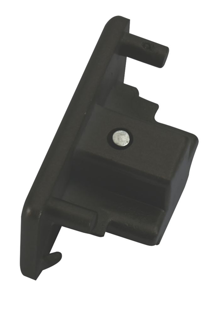 Knightsbridge 1-Circuit End Cap Black - Screwfix