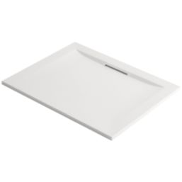 Mira Flight Level Rectangular Shower Tray White 1200mm x 800mm x 25mm ...