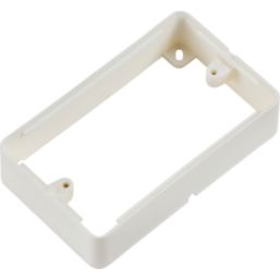 Knightsbridge 2-Gang White Surface Box Spacer 32mm - Screwfix