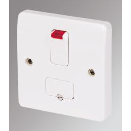 MK Logic Plus 13A Switched Fused Spur & Flex Outlet with Neon White ...