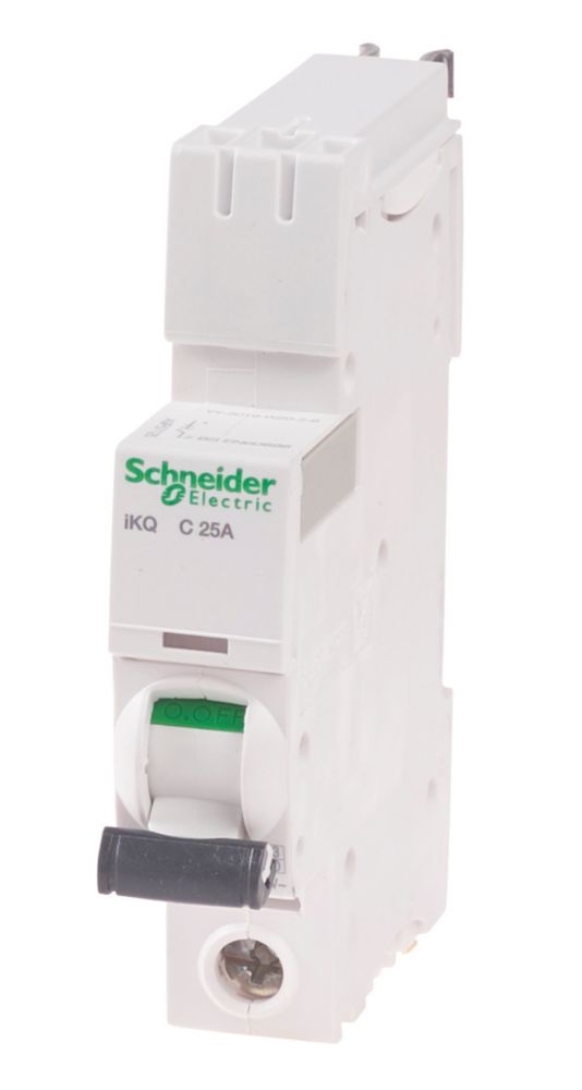 Schneider Electric IKQ 25A SP C Curve MCB - Screwfix