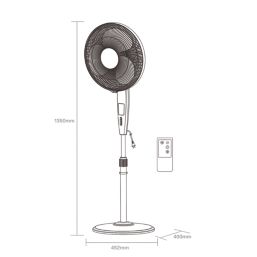 Essentials 16" Pedestal Fan 220-240V - Screwfix