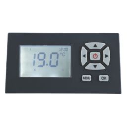 Blyss Saris Wall-Mounted Panel Heater Dark Grey 2000W - Screwfix