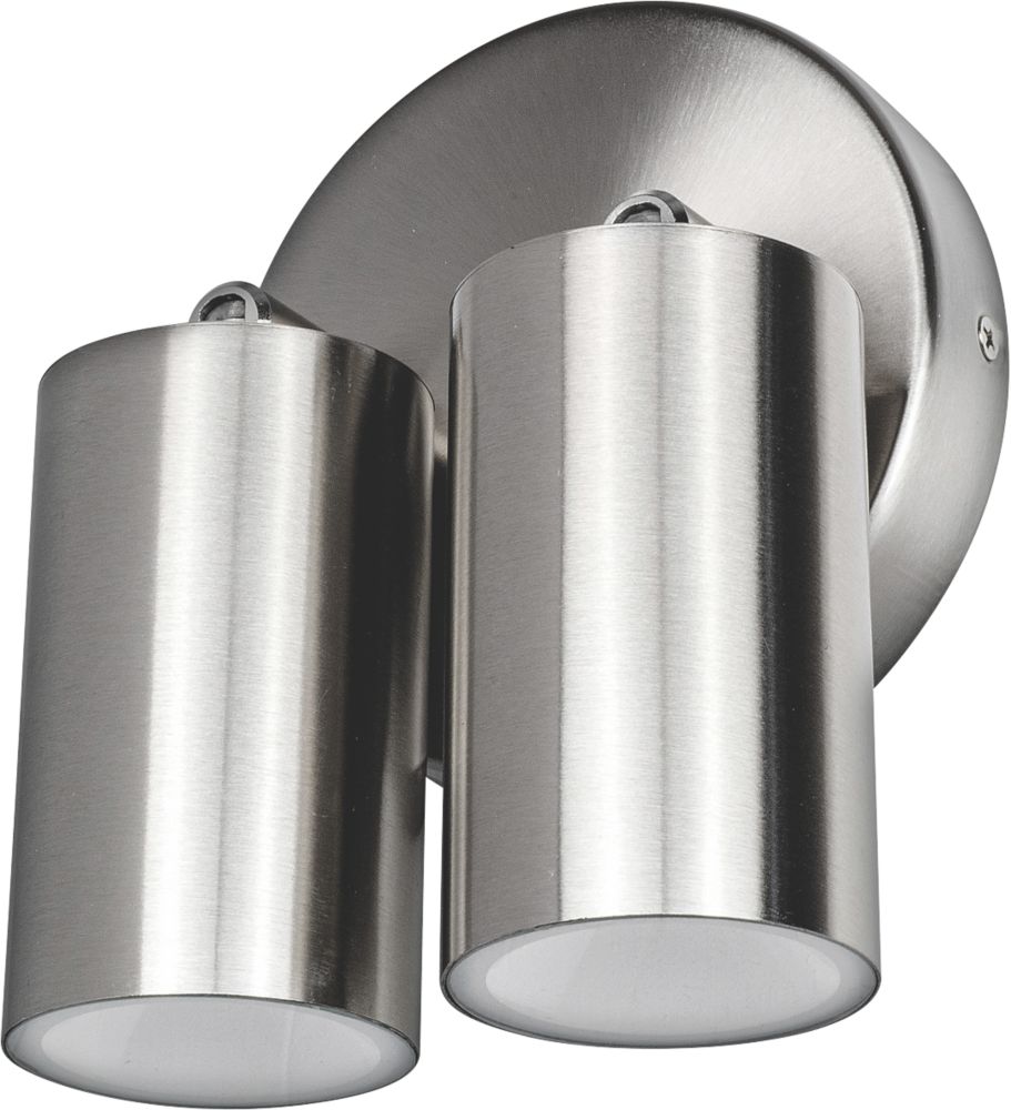 Luceco Outdoor LED Decorative Wall Light Stainless Steel 8W 500lm ...