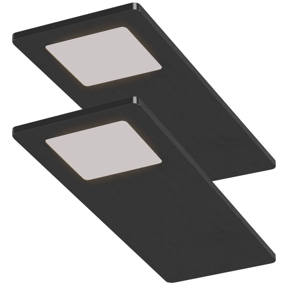 Sensio Astro Pro Rectangular LED Under Cabinet Lights Black 9.6W 240 ...