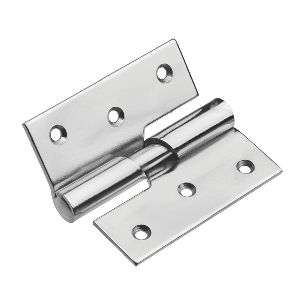 Smith & Locke Polished Chrome Rising Butt Hinges LH 75mm x 70.6mm 2 ...