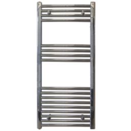 Towelrads 1000mm x 600mm 1122BTU Chrome Flat Towel Radiator - Screwfix