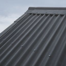 Corrugated Bitumen Roofing Sheets Black 2000mm x 2.2mm x 930mm 5 Pack ...
