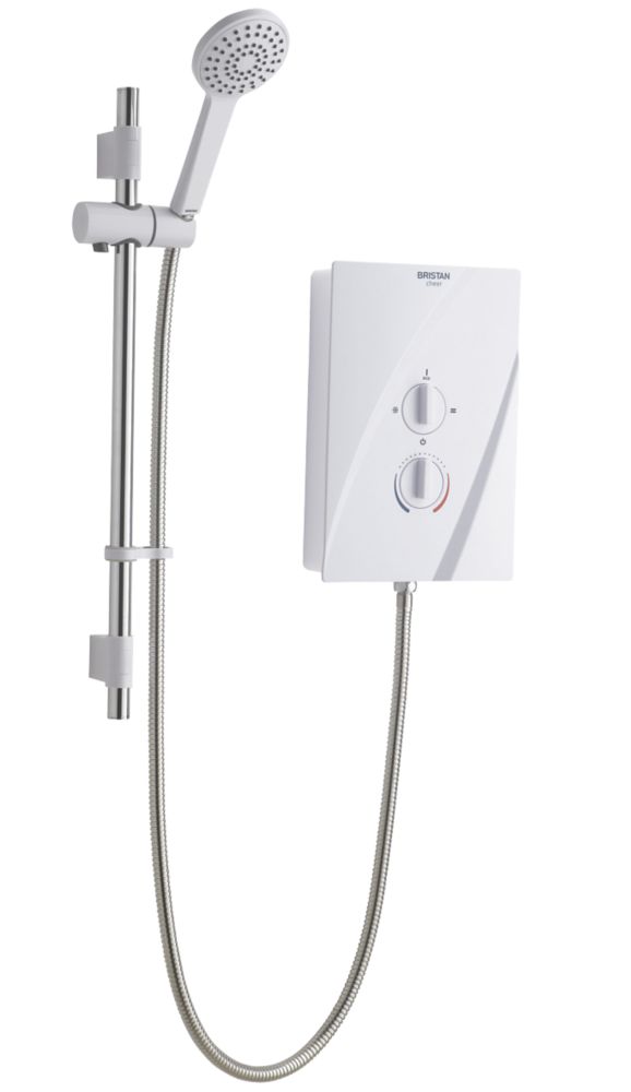 Bristan Cheer White 8.5kW Electric Shower | Showers | Screwfix.com