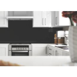 Splashwall Jet Black Acrylic Matt Splashback 2440mm x 600mm x 4mm ...