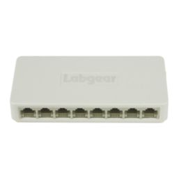 Labgear 60051PI/S 8 Port Gigabit Ethernet Switch White - Screwfix
