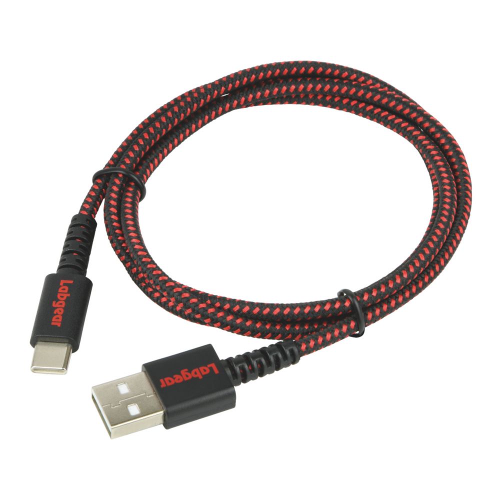 Labgear USB-A to USB-C Charging Cable 1m - Screwfix