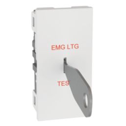 LAP 16AX Modular SP Key Switch White - Screwfix