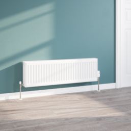Flomasta 300mm x 1000mm 3230BTU White Type 22 Convector Radiator - Screwfix