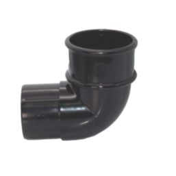 FloPlast MiniFlo 92.5° Round Offset Downpipe Bend Black 50mm - Screwfix