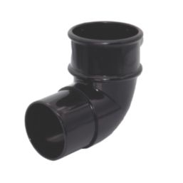 FloPlast MiniFlo 92.5° Round Offset Downpipe Bend Black 50mm - Screwfix