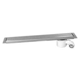 McAlpine CD800-SQ Channel Drain With Grid Brushed Stainless Steel 810mm ...