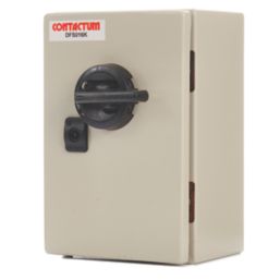 Contactum DFS016K 16A 3P+N+E Fused 3-Phase Enclosed Switch Fuse - Screwfix