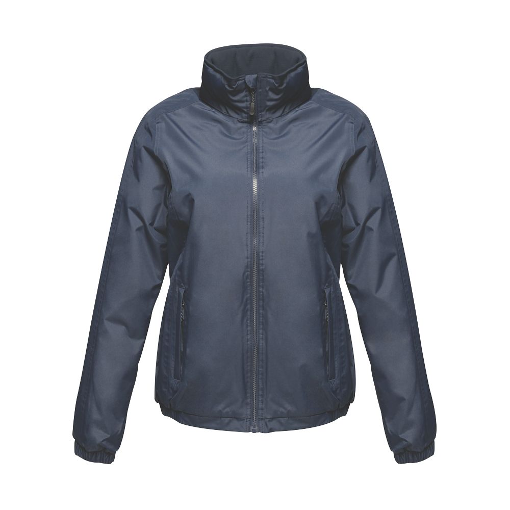 Regatta Dover Womens Fleece-Lined Waterproof Jacket Navy Size 20 - Screwfix