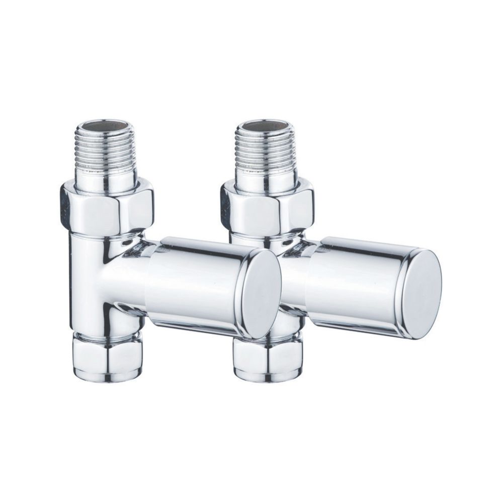 Towelrads 15mm x 1/2" Chrome Straight Designer Manual Radiator Valve ...