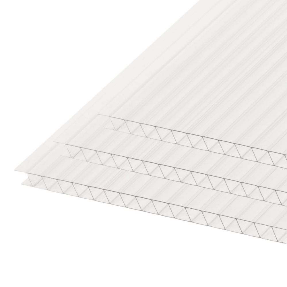 Radmat Building Materials Twinwall Polycarbonate Sheet Clear 690mm x ...