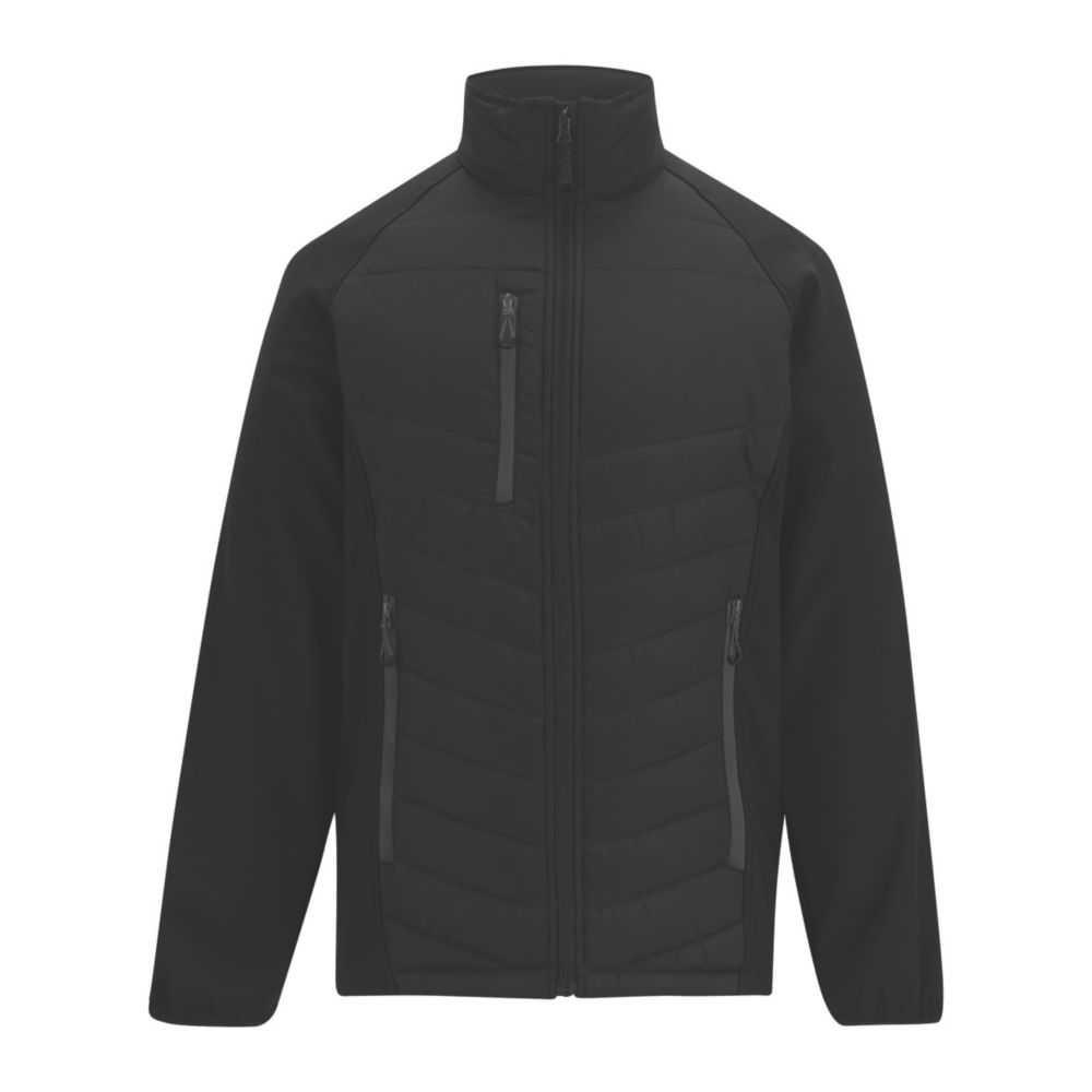 Regatta Jacket Black / Ash Large 45" Chest - Screwfix