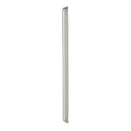 Contactum iConic 2-Module Grid Faceplate Brushed Steel - Screwfix