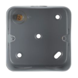 Contactum 1-Gang Metal-Clad Back Box 47mm - Screwfix