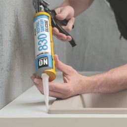 No Nonsense 830 Anti-Mould Neutral Sanitary Silicone Sealant Off-White ...