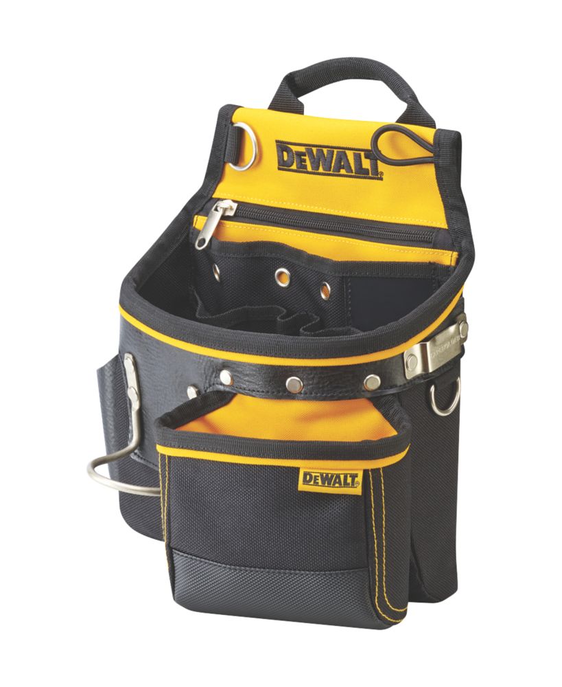 DeWalt Hammer & Nail Pouch Black / Yellow - Screwfix