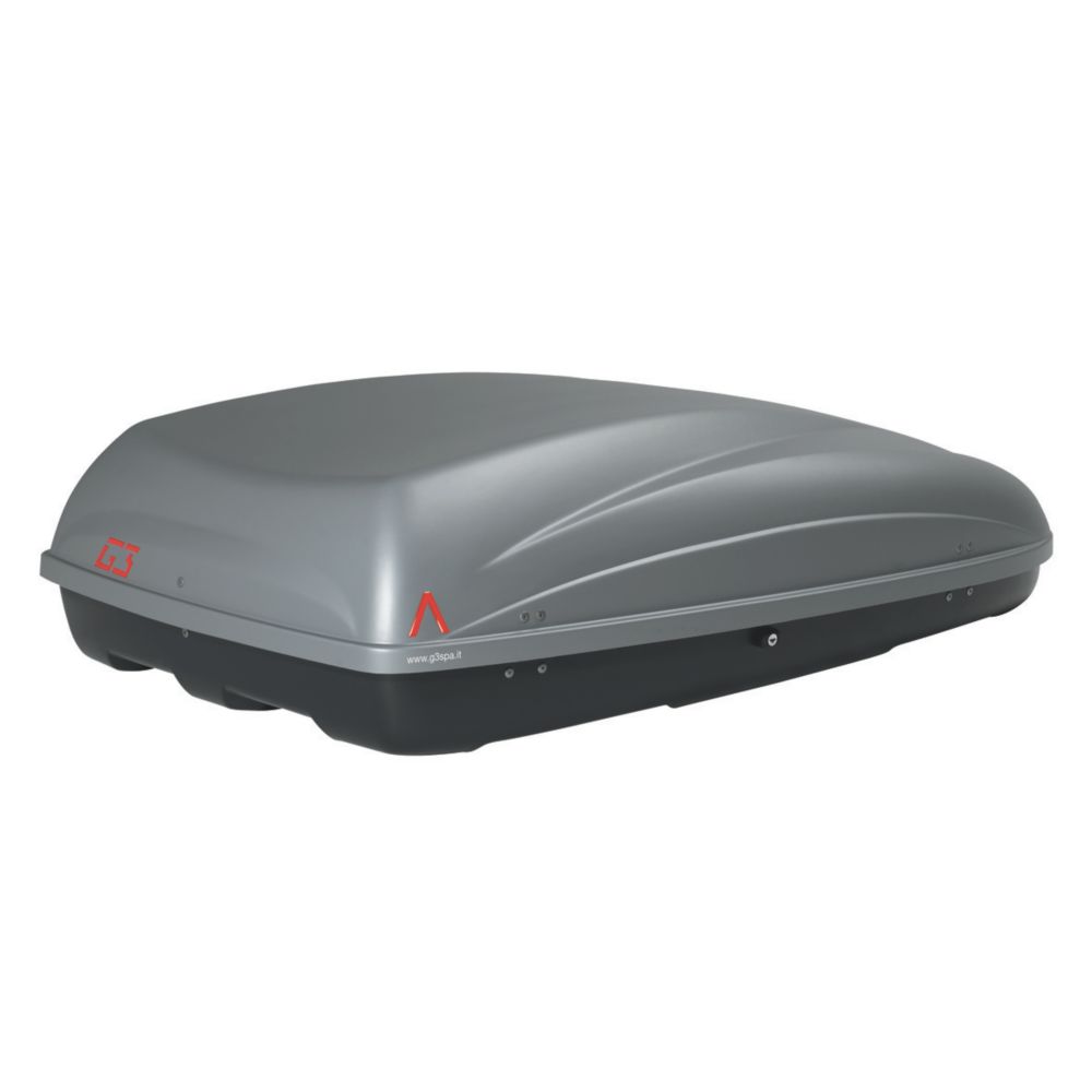 Maypole RB1400 400L Roof Box 400Ltr Grey - Screwfix