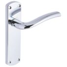 Polished Chrome Door Handles | Door Furniture | Screwfix