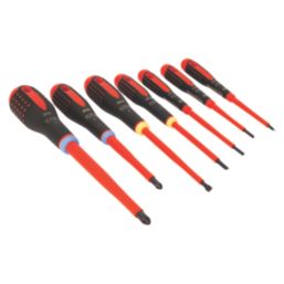 Bahco Mixed VDE Screwdrivers 7 Piece Set - Screwfix
