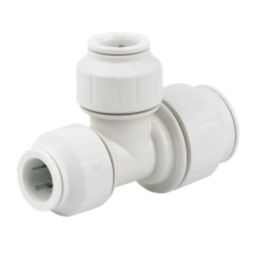 JG Speedfit Plastic Push-Fit Reducing Tee 15mm x 10mm x 10mm - Screwfix