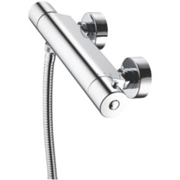 Aqualisa Sierra Safe Touch Rear-Fed Exposed Chrome Thermostatic Bar ...