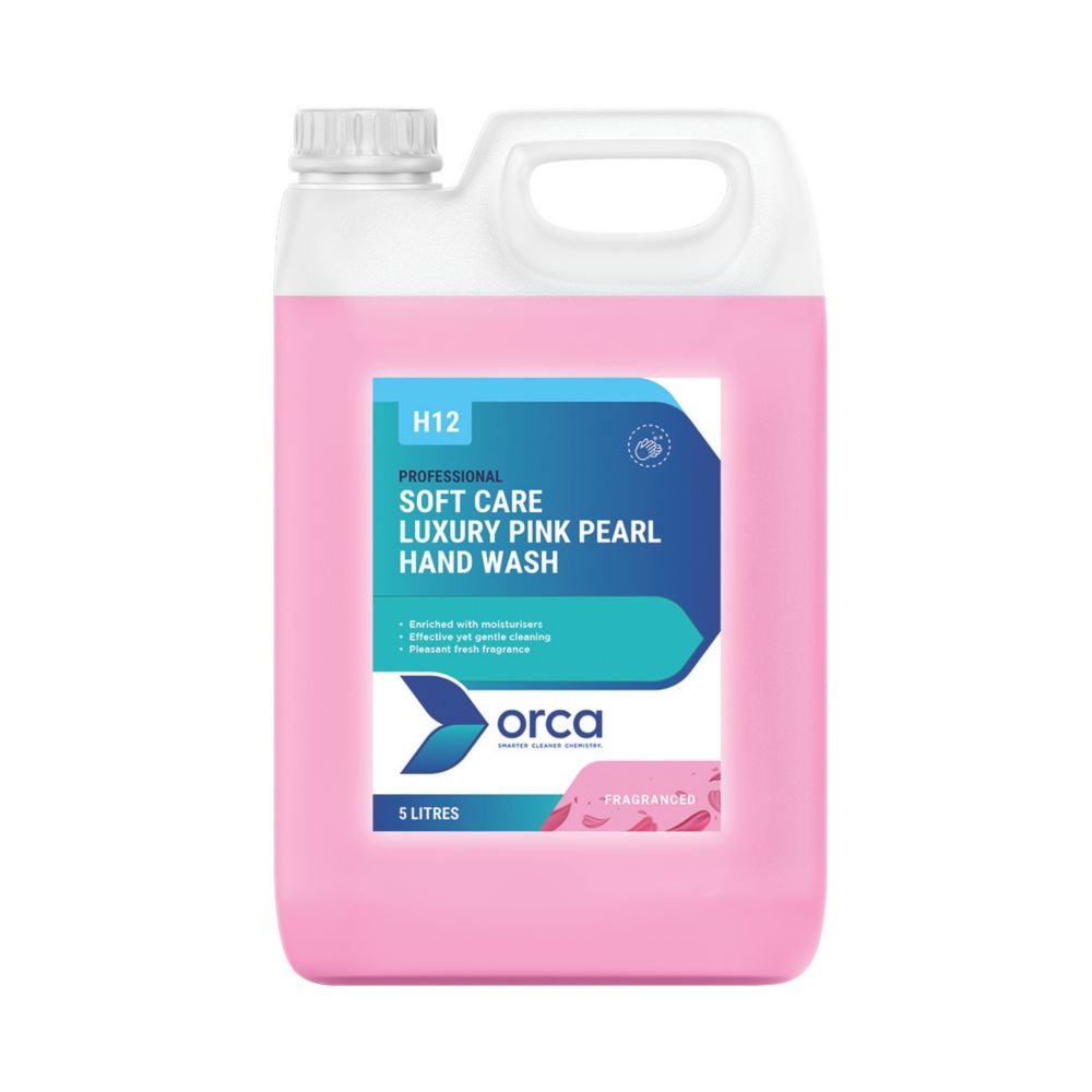 Orca Soft Care Pink Pearl Hand Soap 5Ltr - Screwfix