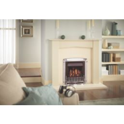 Valor Dream Slimline Chrome Slide Control Inset Gas Fire 518mm x 79mm x ...