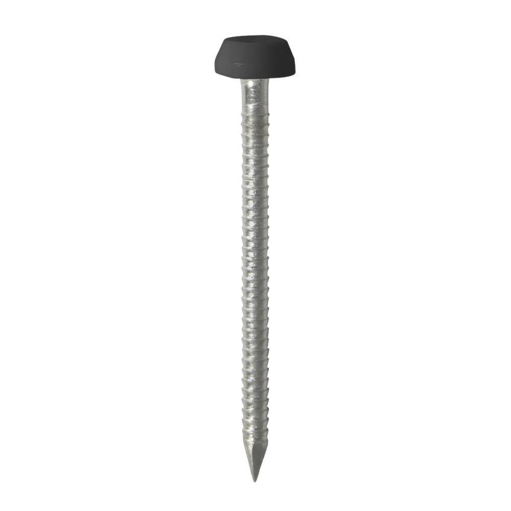 Timco Polymer-Headed Pins Black 2.1mm x 40mm 0.3kg Pack - Screwfix