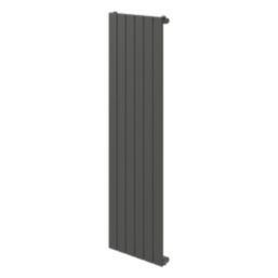 Moretti Modena Designer Radiator 1800 x 433mm Matt Charcoal 3088BTU ...